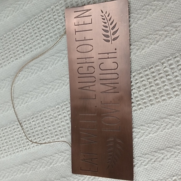 Binco IMP | Accents | Metal Sign Eat Well Laugh Often Love Much X4 ...